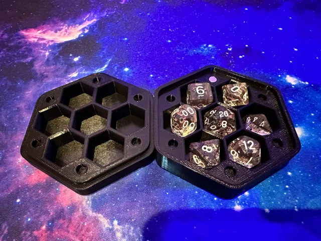 6mm magnet D&D Hexagonal Dice Vault by Ryan | Download free STL model ...
