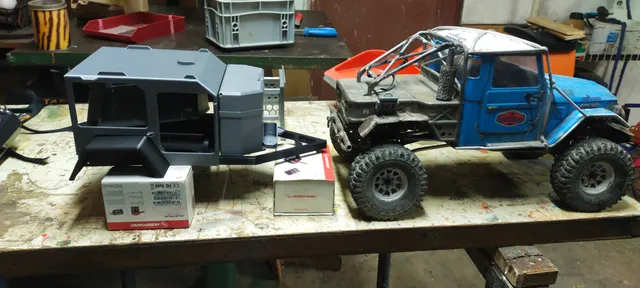 Make of "Rock Hopper" off road Camper 1:8 scale RC model by BlackCrow ...