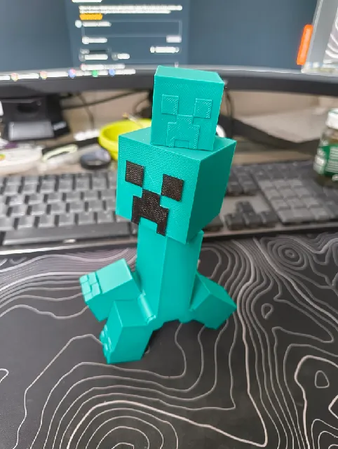 Make of Articulated Minecraft Creeper: Print-In-Place by pzychofaze ...