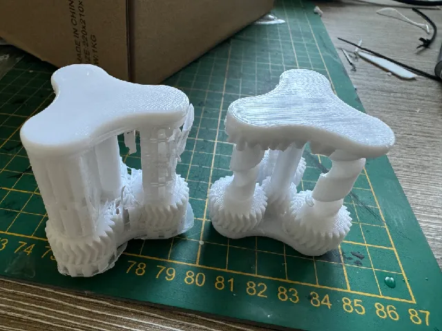 Make of 3 Helix Pillar Gear Fidget Toy (Print-In-Place with supports ...