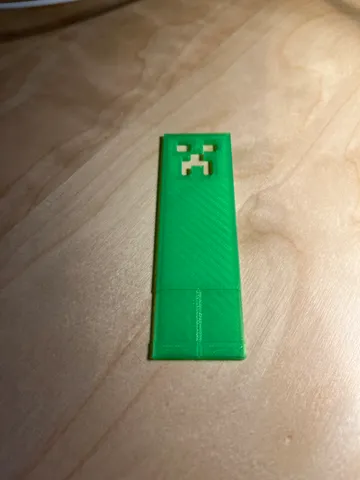 Minecraft Creeper Bookmark by Golden Heart Co | Download free STL model ...