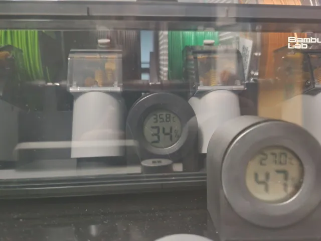 Make of Bambu Lab AMS Hygrometer Thermometer Humidity Stand by ...