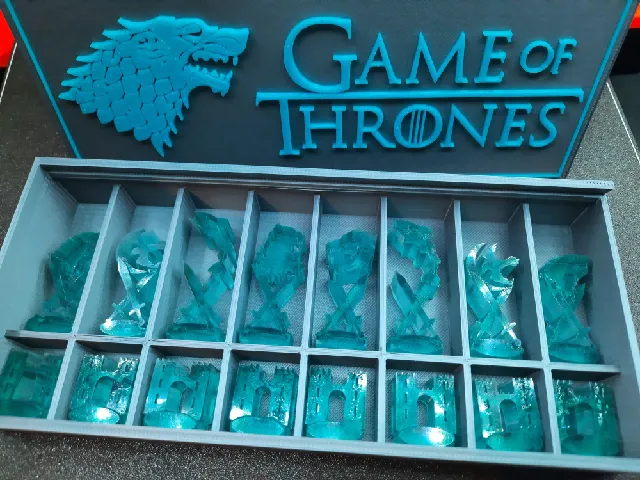 Make of Game of Thrones Chess Set and box by B3D_Printing | Download ...