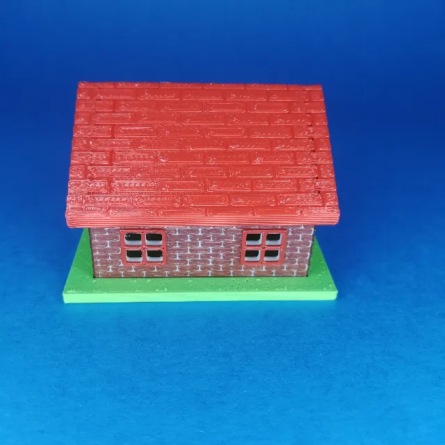 Make of Foldable Brick Cottage by Third Dimension | Download free STL ...