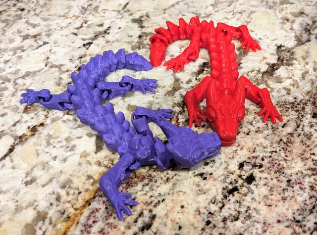 Make of Baby Bull Dragon - Flexi - Print in Place - No Supports ...