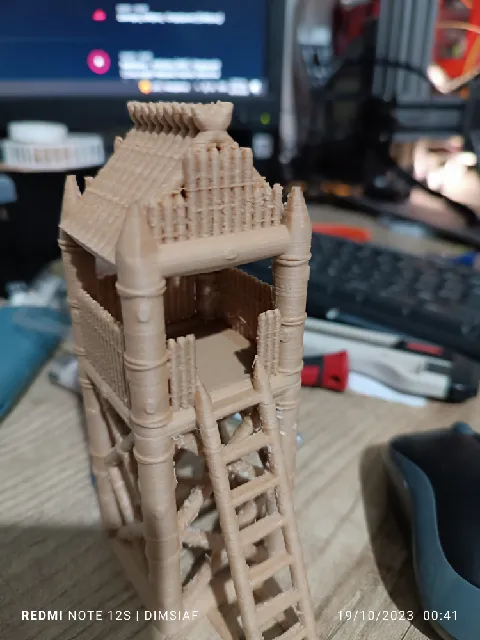 Make of Medieval Palisade Lookout Tower - No Supports by Dimitris ...