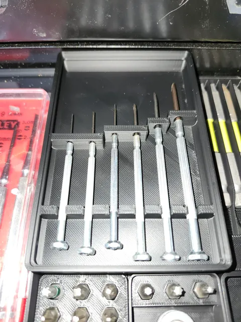 Make of Parameterized Gridfinity Precision Screwdriver Holder by Matt ...