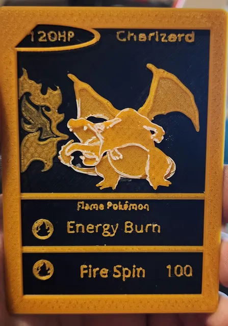 Make of NEW Charizard pokecard by Sider Brighthelm | Download free STL ...