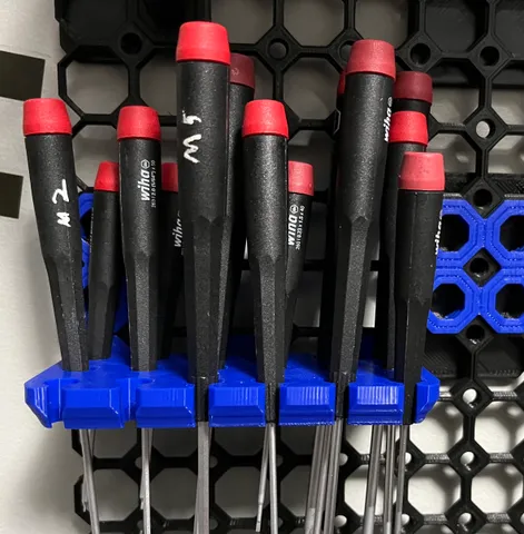 Multiboard Wiha Picofinish screwdriver holder Onshape / Parametric by ...