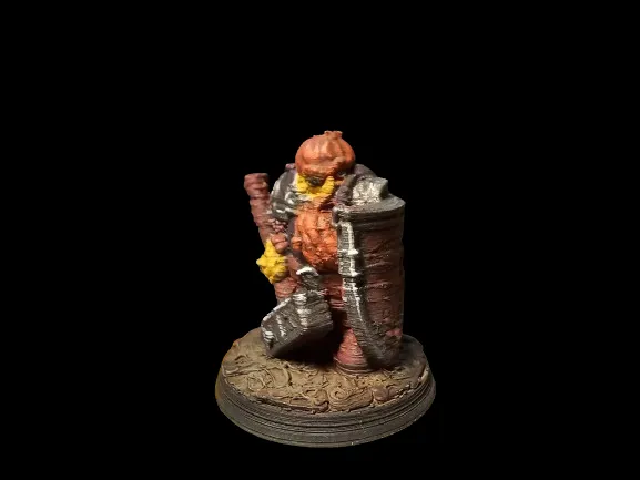 Make of Dwarf Paladin 28mm (supportless, FDM friendly) by Franciszek ...