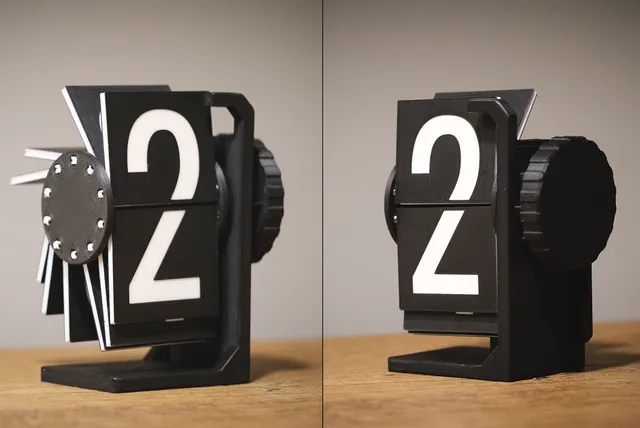 Make of Split-flap counter - Fully printable by Thyraz | Download free ...