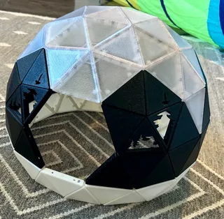 Geodesic Dome Cat House - Pine Tree Cutouts by Dean Rogers | Download ...