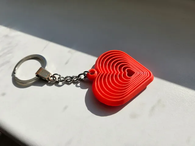 fidget Heart key chain by Shivas | Download free STL model | Printables.com