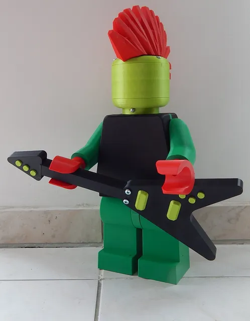 Make of Giant Lego inspired Minifigure : Ponko Punk Rocker by MRk ...