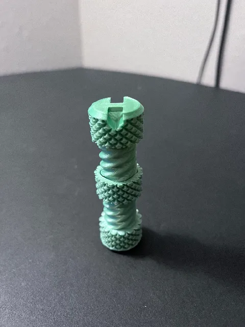 Make of Knurled Fidget Bolt Keychain by HB-3D | Download free STL model ...