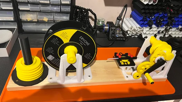 Make of Bambu Lab P1 / X1 / X1C / X1CC Filament Spool Switcher & Winder ...