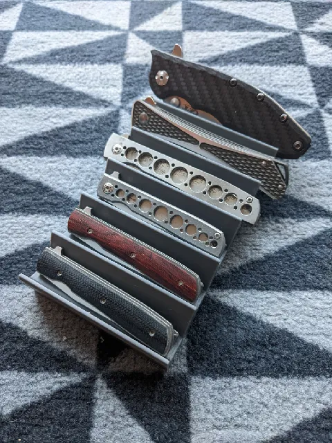 Make of Modular Knife Stand by Batmule | Download free STL model ...