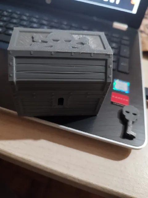 Make Of Print In Place Treasure Chest With Functional Lock By Hugo