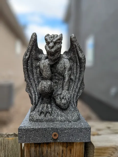Make of Gargoyle Fence Post Toppers by Mike | Download free STL model ...