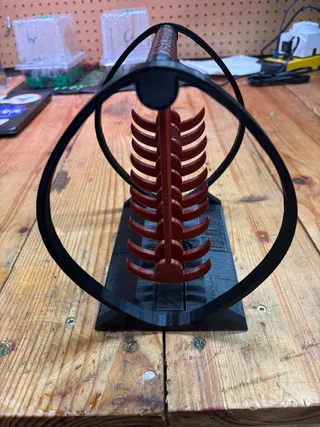 Pendulum Wave Toy with 3 pendula sets by 3DPrintBunny | Download free ...