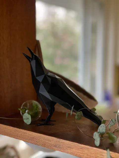 Make of Low Poly Crow by beepBot! | Download free STL model ...