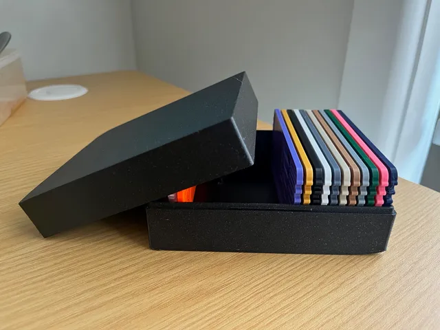 Filament swatch box with lid by rbx;-) | Download free STL model ...