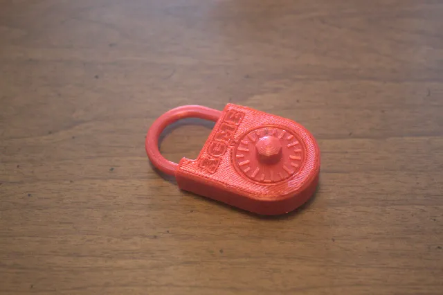 3-Digit Combination Padlock Kit Card by LoboCNC | Download free STL ...