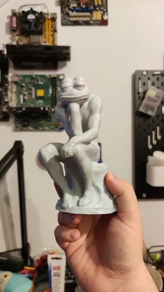 PEPE THE THINKER by Gabe Talbott | Download free STL model | Printables.com