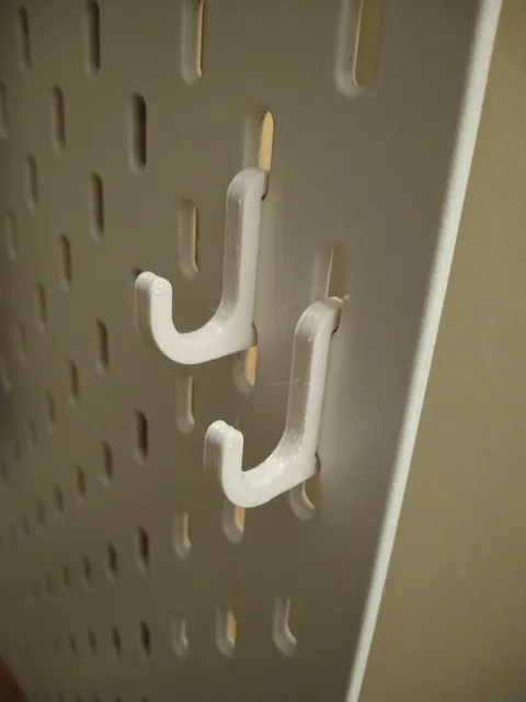 Make of Compact Pegboard Hook - (Ikea Skadis) by golgor | Download free ...