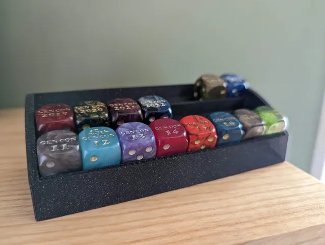 Blood Bowl dice display rack by morrispe | Download free STL model ...