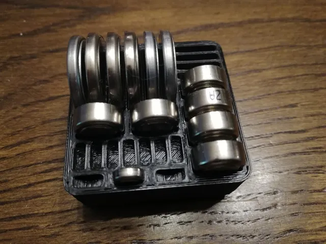 Make of Gridfinity nDevr Coin Battery Holder by Dirk De Wolf | Download ...