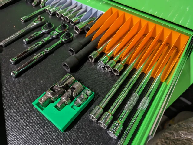 Holder for Harbor Freight PITTSBURGH Universal Joint Socket Adapter 3 ...