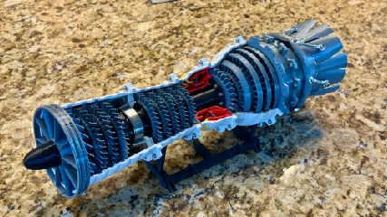 3d Printable Turbojet Engine by linus3d | Download free STL model ...
