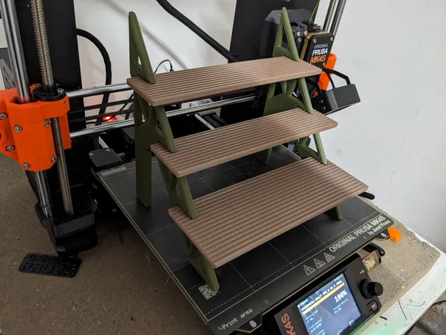 Make of 3-in-1 Display Shelf - Minimal Filament Version by Miquel ...