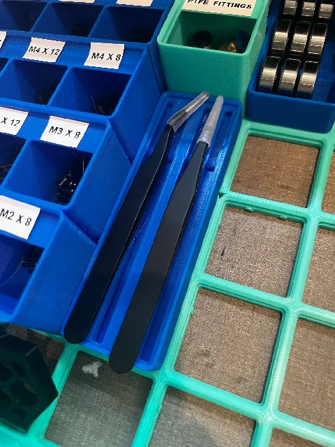 Make of Gridfinity tweezers holder by madmaxx890 | Download free STL ...