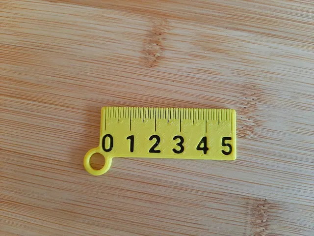 Ruler key chain by AdamMakesStuff | Download free STL model ...