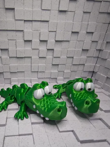 Wally the Crocodile - articulated by 3DMDesign | Download free STL ...