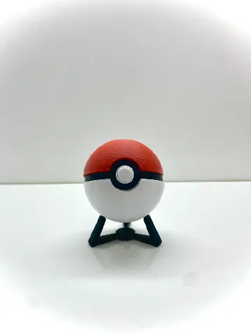 Simple Base for Pokeball (60mm) by Luiz Laurentino | Download free STL ...