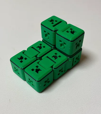 Minecraft Creeper Infinity Cube by FightTheFoo | Download free STL ...