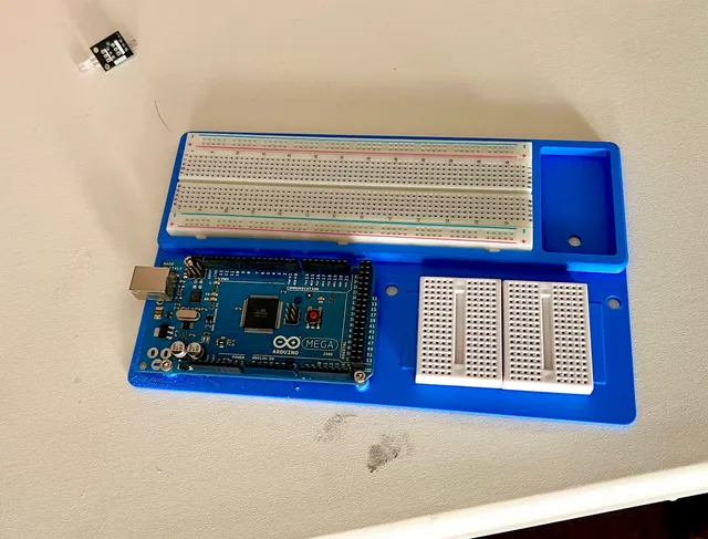 Make of Arduino Mega with Breadboard by AxField | Download free STL model | Printables.com