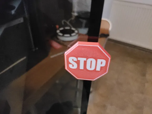 X1C / P1S Stop Sign Handle Cover | Do Not Disturb While Printing by ...