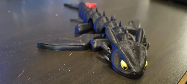 Articulating Toothless Toy by Isak Jetbean | Download free STL model ...