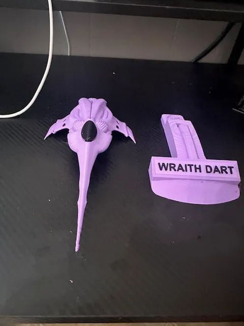 Make of Wraith Dart from Stargate by Luke | Download free STL model ...