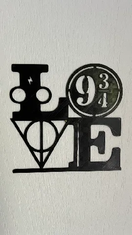 Harry Potter Love Sign by Dutylein | Download free STL model ...