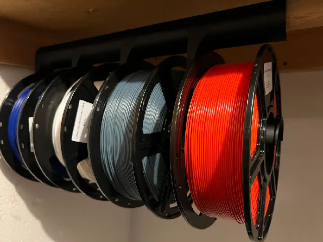 Make of Filament Spool Closet Rod Hanger by FilamentCup | Download free ...