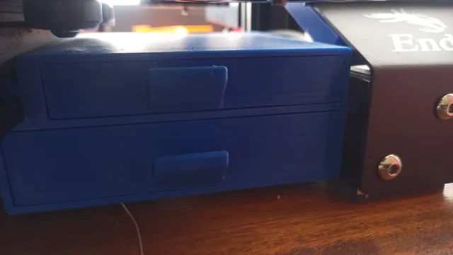 Ender 3/3 Pro drawer with nozzle storage, better clearance, and thicker ...