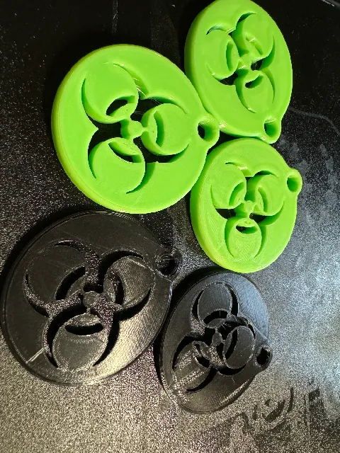 Make of Biohazard Keychain by CheeseOverdose | Download free STL model ...