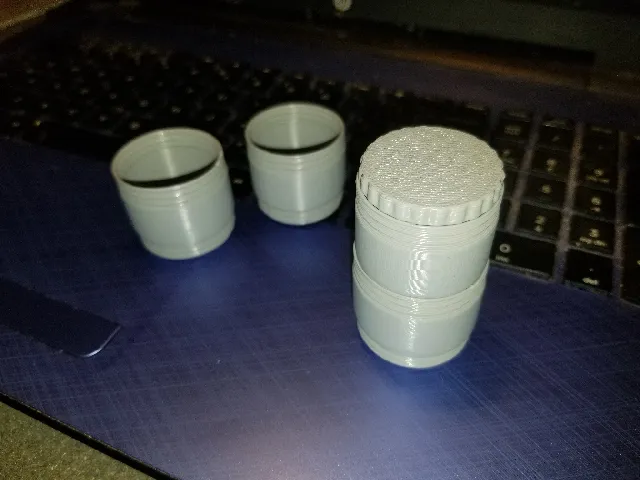 Make of stackable threaded container with lid - vase mode by Ak ...