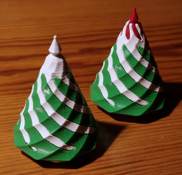Make of Christmas Tree vortex illusion v1.4 - single extruder / color ...