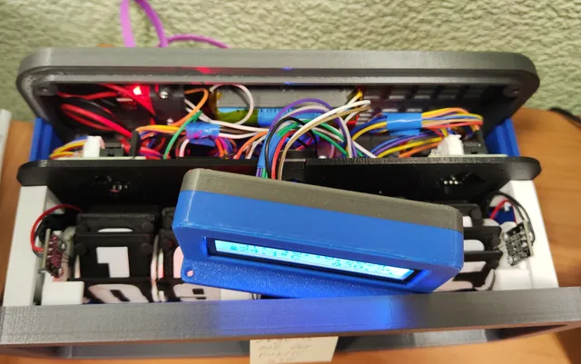 Make of Flip Clock v2 - Arduino-Powered Split-Flap Clock by motajam | Download free STL model ...